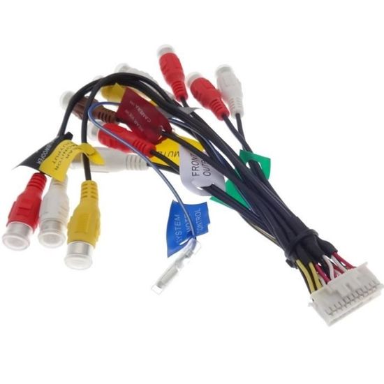 PIONEER AVIC Cable 24 pin Video AUX Ampli RCA Video D3 F700BT F900BT ...
