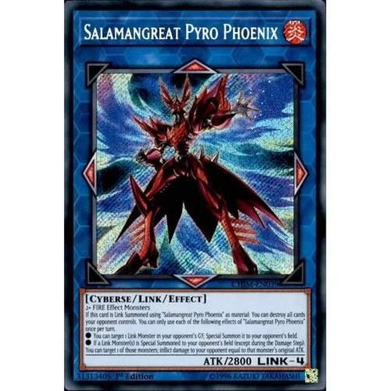 CHIM-EN039 1ere edition Salamangreat Pyro Phoenix Carte rare Chaos Impact Yu-Gi-Oh Carte unique ...