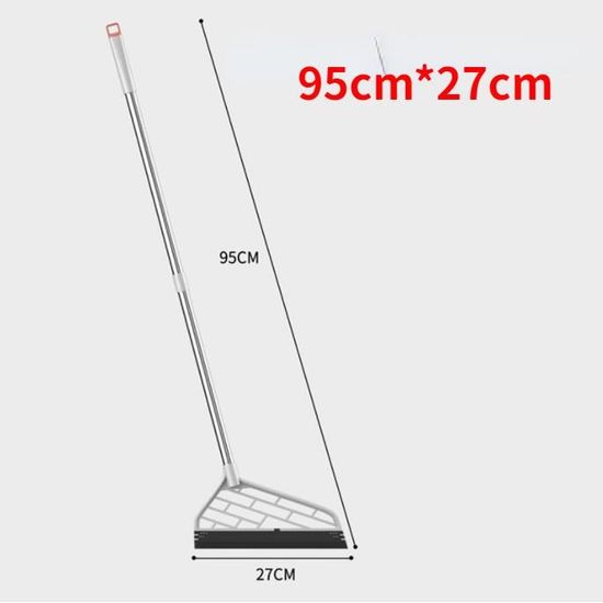 Balai serpillère espagnol,Balai magique en Silicone de 50 pouces,raclette de nettoyage du sol ...