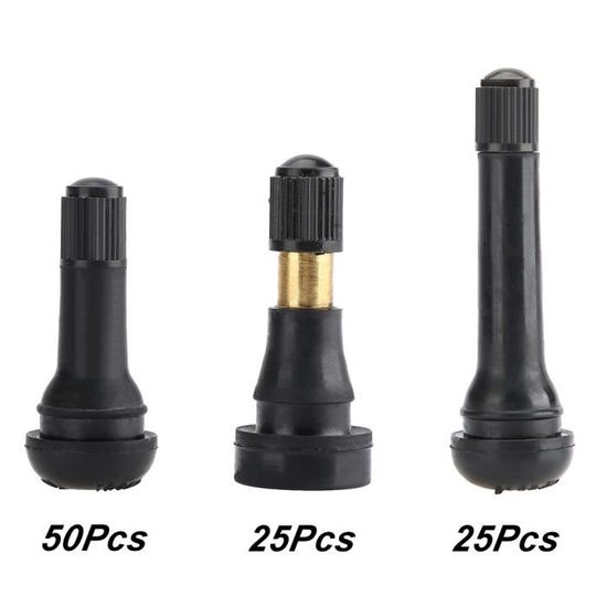 CHE 100Pcs TR413 TR418 TR600HP Assortiment de tiges de valve de pneu ...