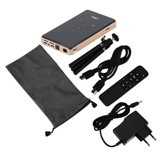EJ.life projecteur avec batterie 2.4G WiFi 1080P Micro Projecteur 4K 30 ...