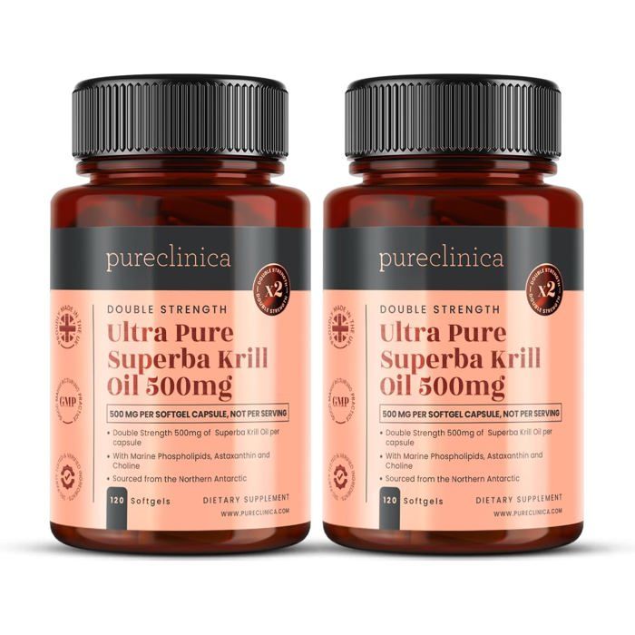 Huile de Krill Ultra Pure Huile de Krill 500mg x 240 gélules - Riche en ...