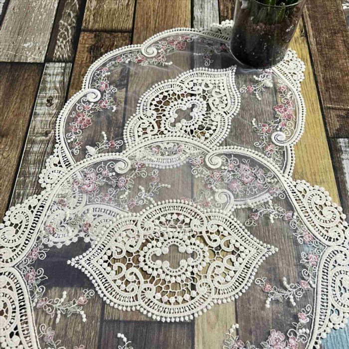 2 PièCes Napperons de Table en Dentelle Ovale Vintage Napperons BrodéS ...