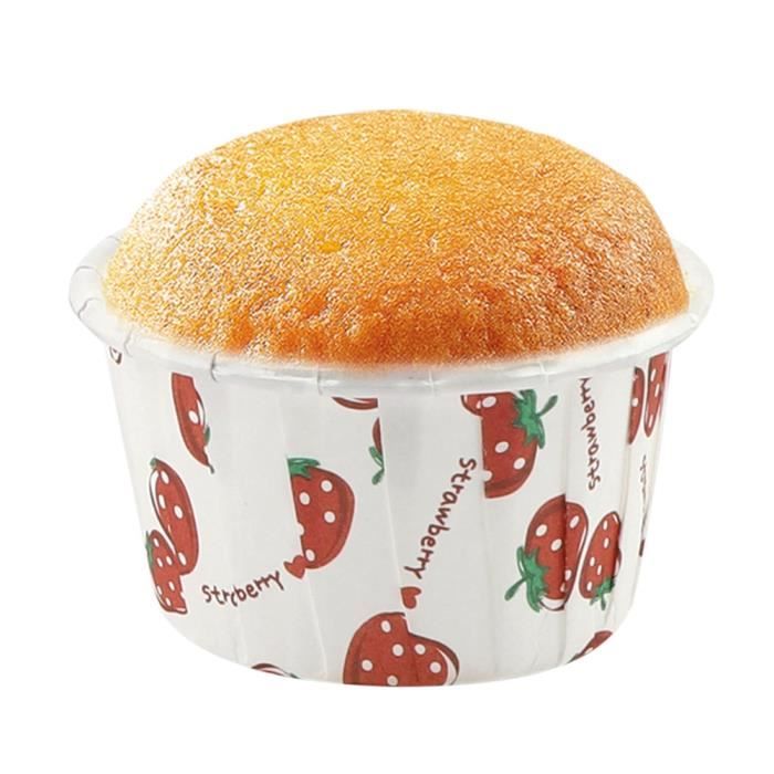100 pièces doublures de Cupcake rond gâteau cuisson tasses feuille ...