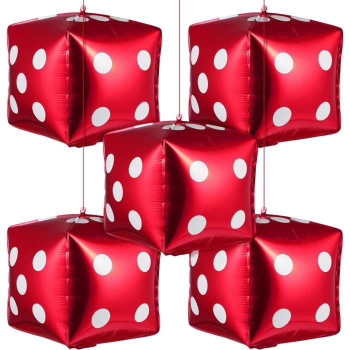 Lot De 5 Ballons En Aluminium Cubes Carrés - Ballons En Aluminium ...
