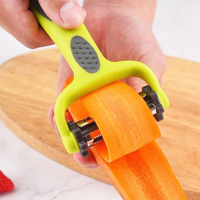 Econome,Éplucheur de légumes Julienne 3 en 1,éplucheur de fruits et ...