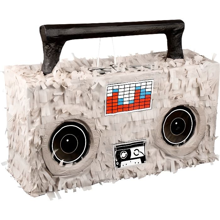 Boland piñata stereo-blaster 52 x 35 cm papier gris/noir - Cdiscount ...