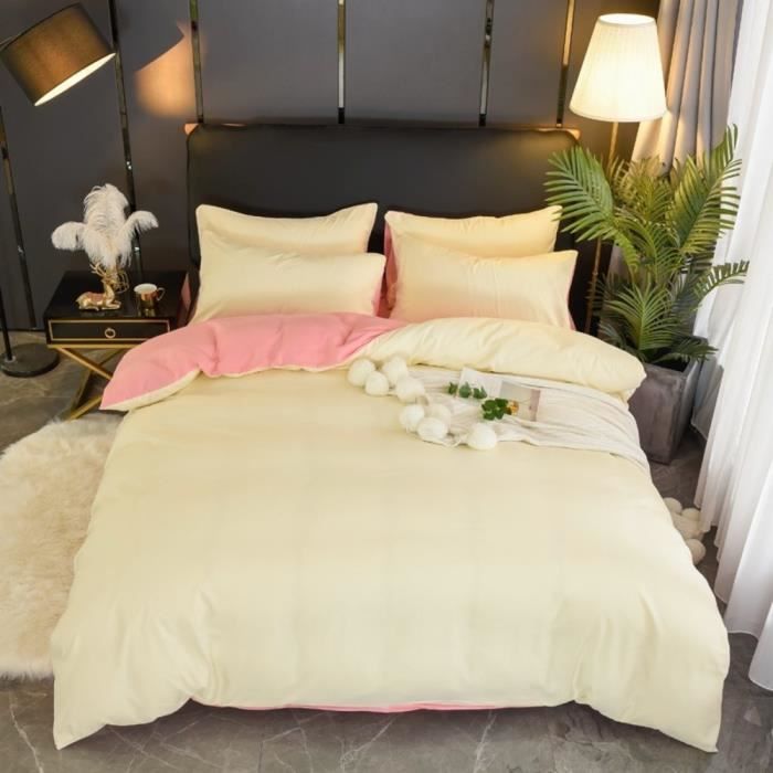 Couvre lit, simple, couleur unie, coton pièces lavé, de 200X230 givré ...