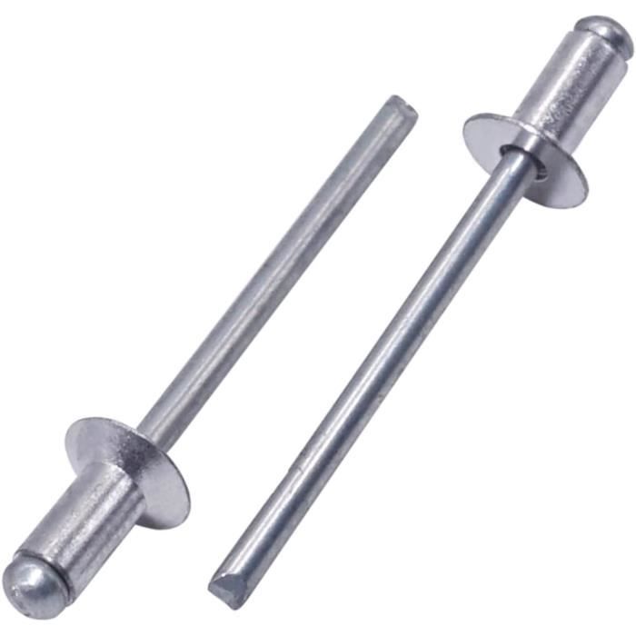(100 Pièces) Rivets Aveugles En Aluminium À Tête Fraisée 4,0 X 8 Mm ...
