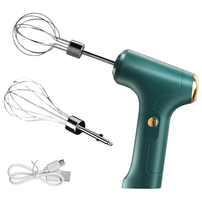 Mini Batteur À Main Portable Rechargeable Par Usb Avec 2 Fouets ...