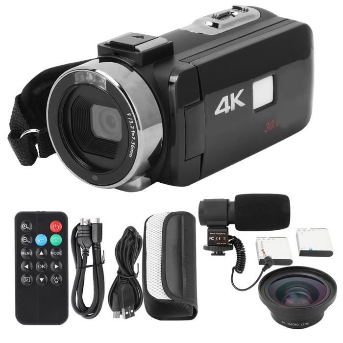 Appareil Photo Numérique Caméra Vidéo Hd 4K Vision Nocturne Wi-Fi ...