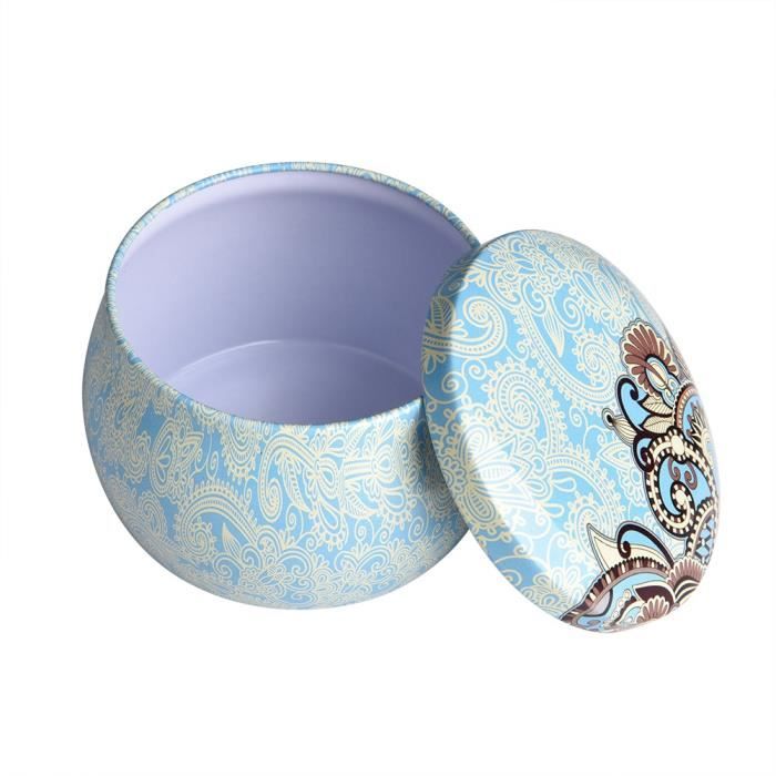 Fafeicy boîte métallique Boîte de rangement en fer blanc, boîte en ...