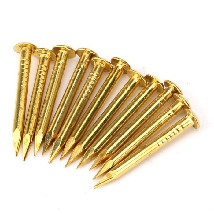 Clous à tête ronde en laiton - FDIT - Lot de 100 - 4 tailles ...