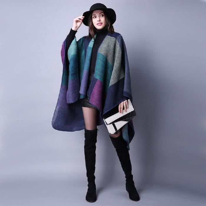 JOZSI Marque Blanket Poncho Femmes 2016 d'hiver Nouvelle Imitation ...