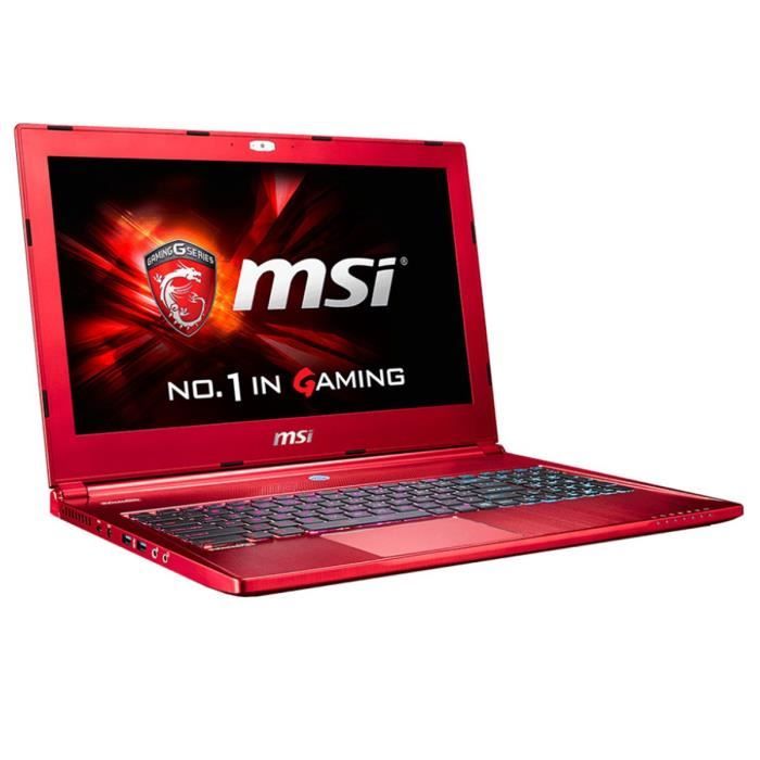 MSI PC Portable Gamer GS60 2QC(GHOST)-014XFR Red - Cdiscount Informatique