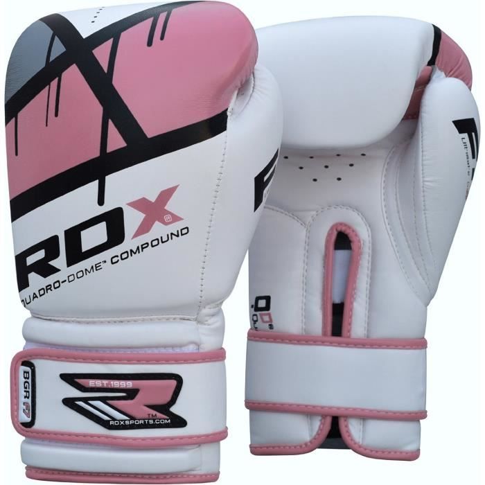 Gants de boxe - RDX - BGR-F7 - 12 oz - Rose - Confort et résistance ...