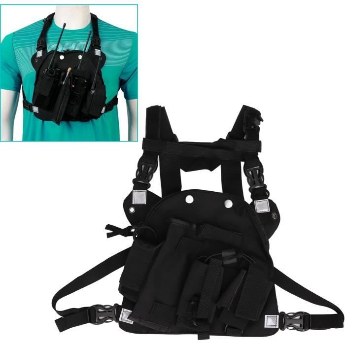 Radio Chest Harness Rig Holster Pack,Chest Rig Avec Bretelles Réglables ...