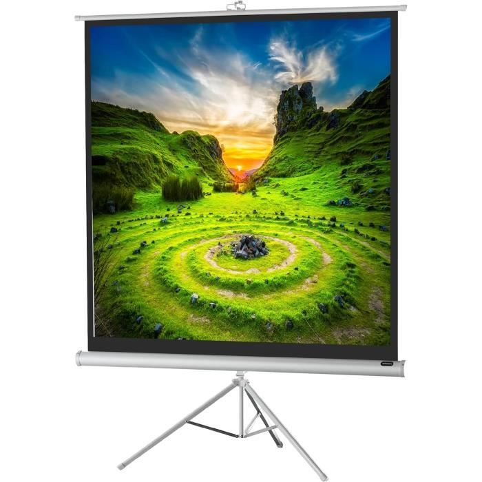 Pariszhuo Ecran De Projection Mobile Sur Pied - Portable Avec Support ...