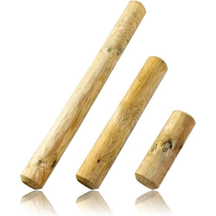 BooGardi Palissades rondes eois chanfreiné - 18 tailles - Diamètre : 8 ...