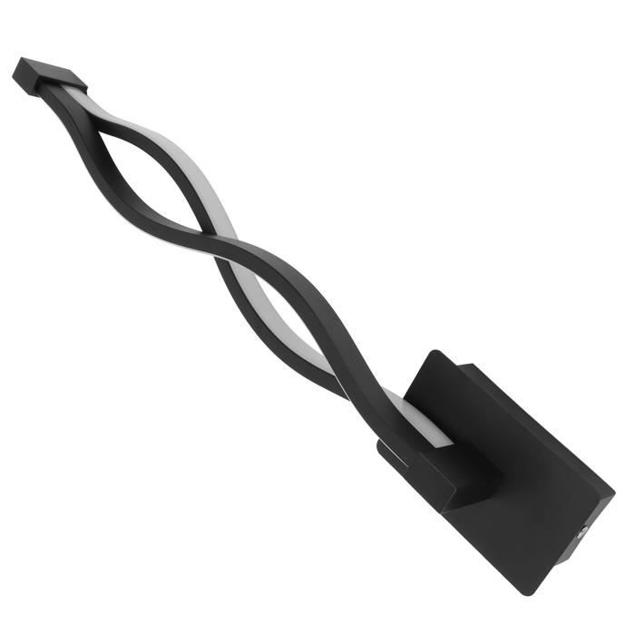 Applique murale télécommandée Applique murale LED en forme de vague ...