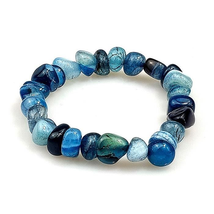 Perles de Coquillage Blanc pour,blue--Bracelet irrégulier en forme de ...