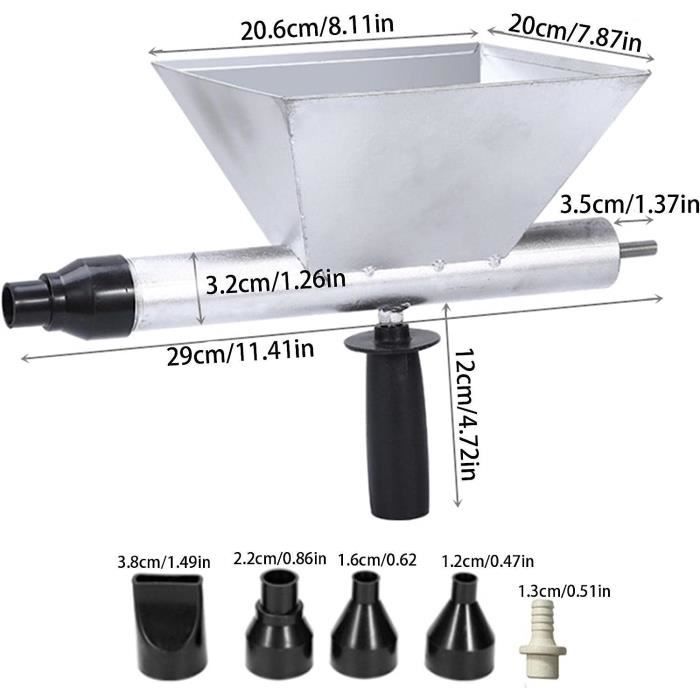 Pistolet à mortier électrique - Machine à mortier de ciment portable ...