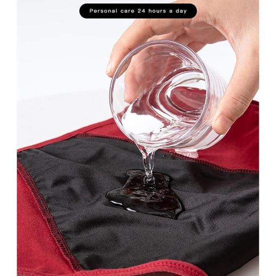 Lot de 4 Culotte Menstruelle Absorbante Femme Coton Menstruation Slip ...