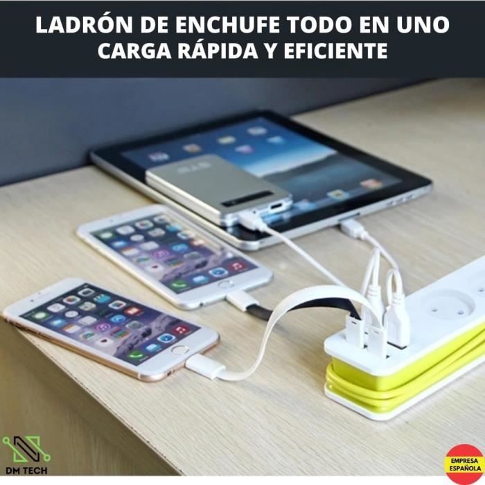 Multiprise, Avec 3 Prises 220V + 2 Usb + 2 Usb C. 2 Options D ...
