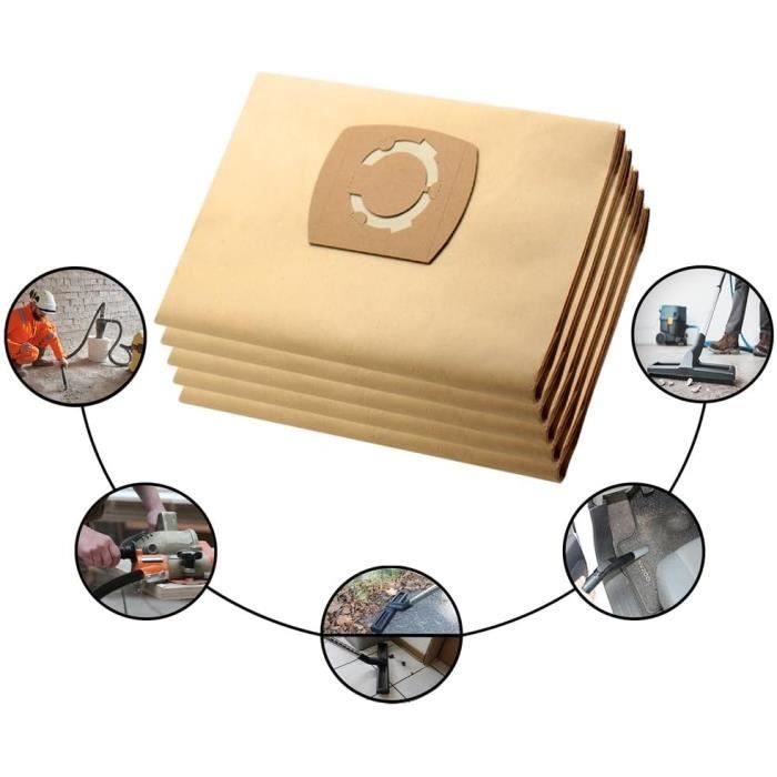 Luernas Lot De 10 Sacs D'Aspirateur Compatibles Avec Parkside Ppwd 30 ...