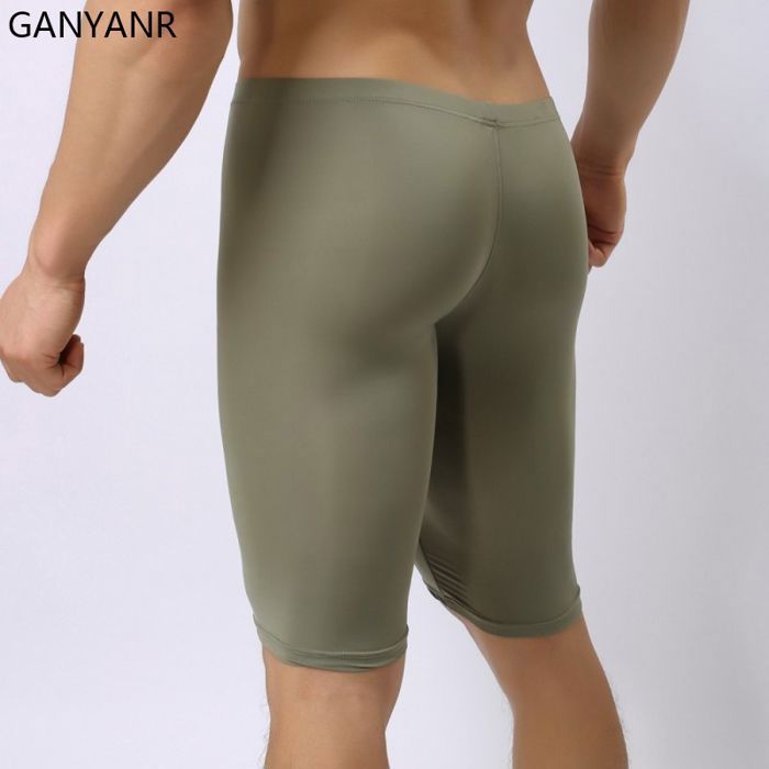GANYANR-Shorts de compression pour hommes,collants de course,leggings ...