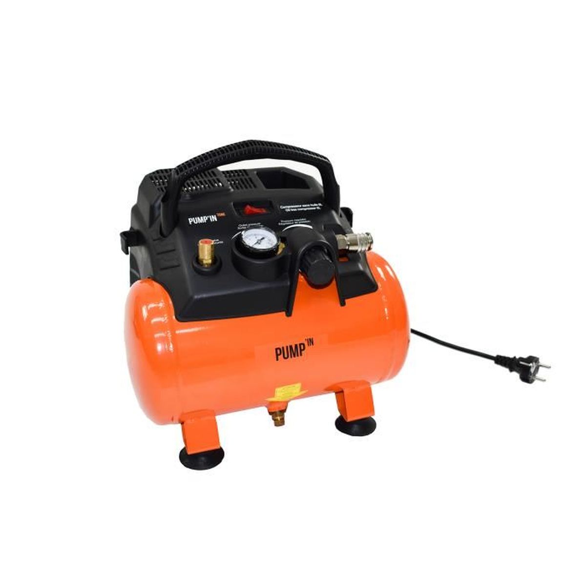 Pump'in TANK - Mini compresseur 6L, 8 bars, 1200W - Cdiscount Auto