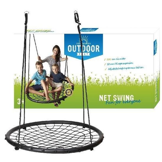 OUTDOOR PLAY Balançoire nid avec filet 100 cm 45404 - Cdiscount ...