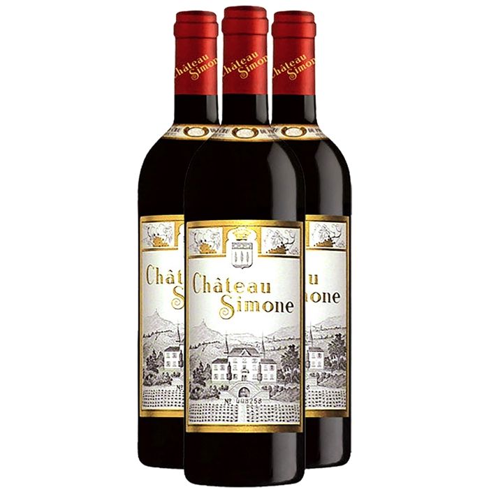 Château Simone Palette 2020 - Vin Rouge (3x75cl) - La cave Cdiscount