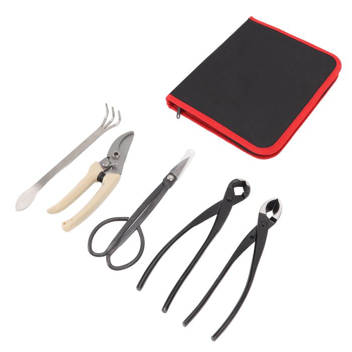 Ensemble d'outils pour bonsaï 5 pièces Kit de ciseaux à bonsaï en acier ...