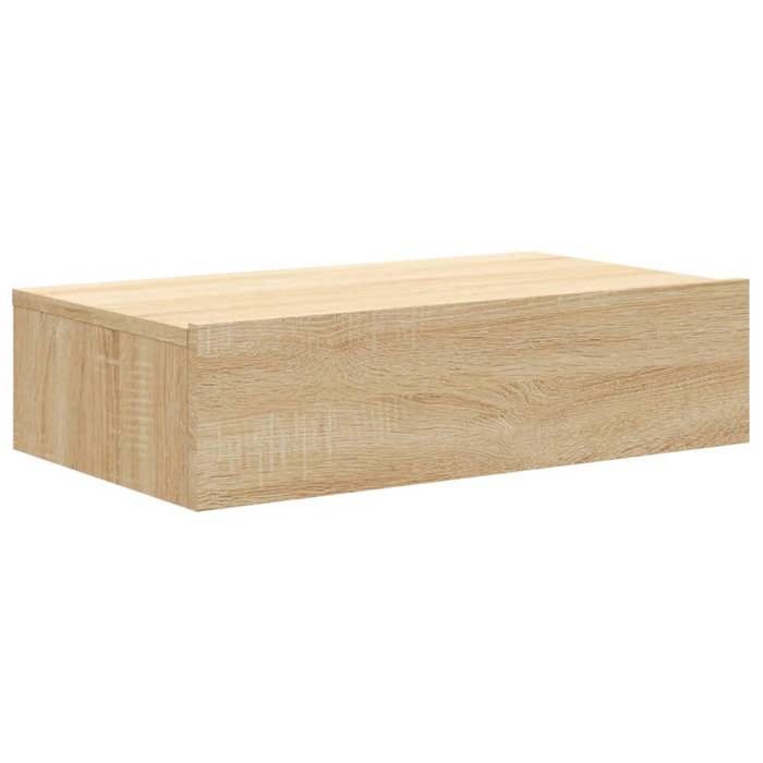 Meuble TV/Hi-Fi - mango - avec éclairage LED - chêne sonoma - 60x35x15 ...