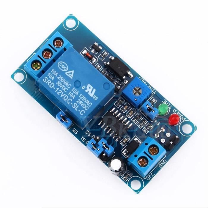 CYA Module de relais de retard 12V DC Module de relais de temporisation de retard Carte de ...