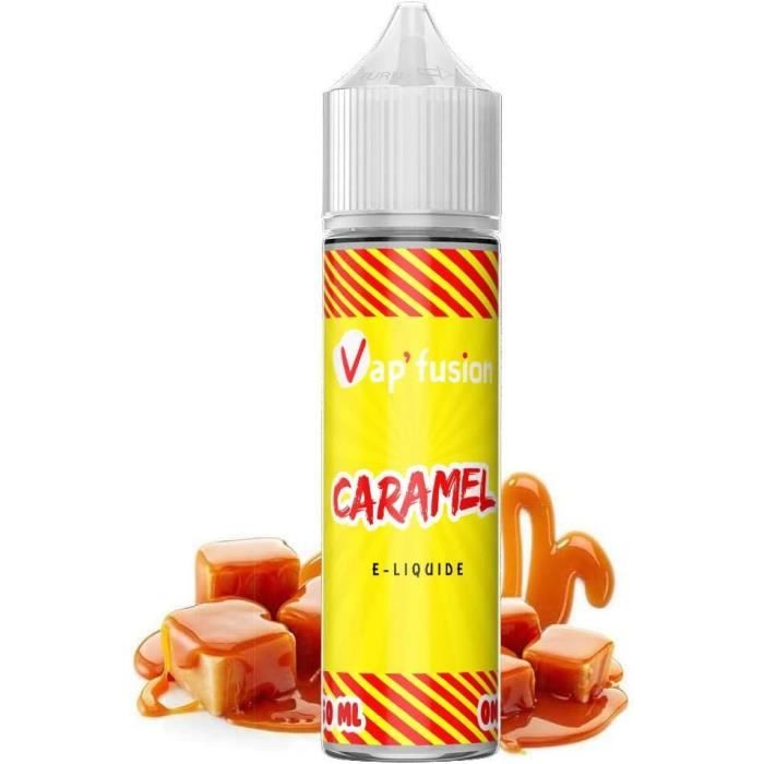 E-liquide Caramel 50 ml 50-50 PG-VG Vap'fusion Sans nicotine ni tabac ...