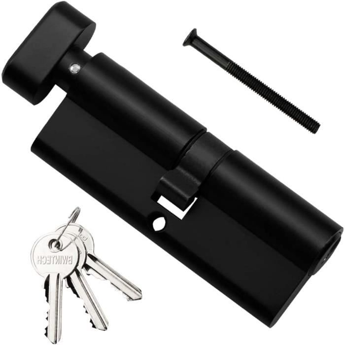 1 Pcs 45T-45mm Euro Cylindre en laiton, 90mm Thumbturn-Key Barrel Lock ...