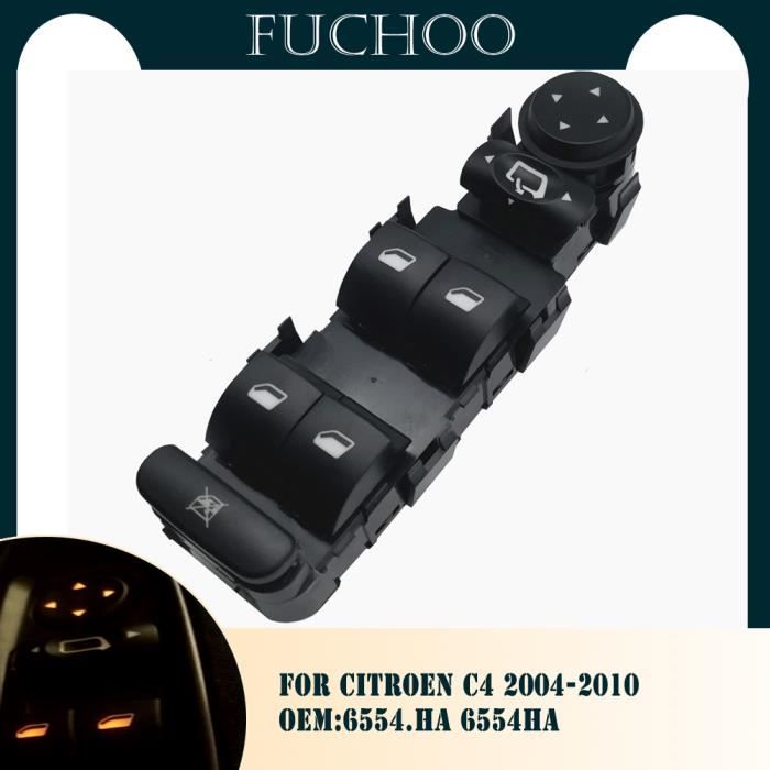 Interrupteur De Lève-vitre Électrique Pour Citroën C4 Et Peugeot 6554ha ...