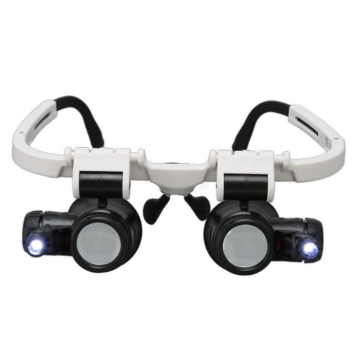 ESTINK Loupes à bandeau LED Loupe bandeau 7x 10x 15x 25x Loupes ...