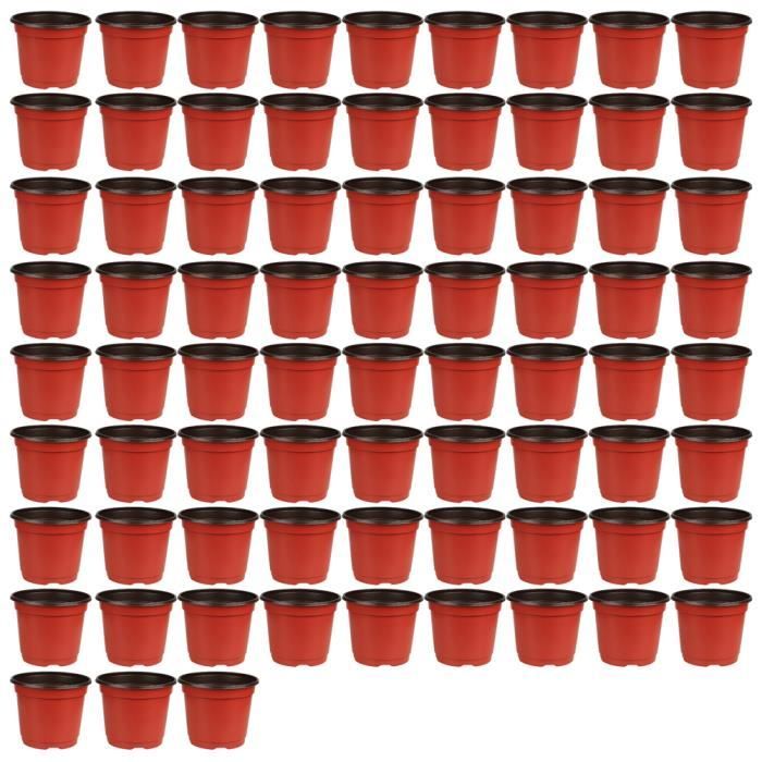 ESTINK Lot de 75 pots de fleurs en plastique, idéaux pour la ...