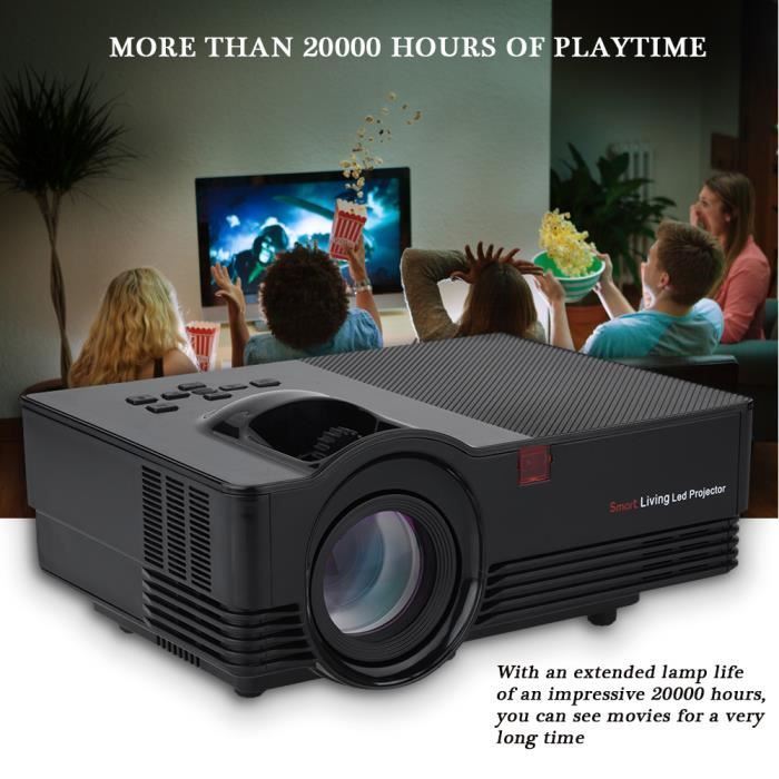 POU Vidéoprojecteur - Home Théâtre Cinéma - Projecteur Portable-0.86Kg ...