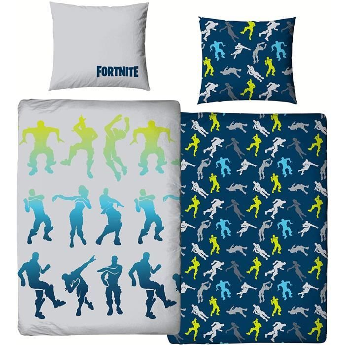 Parure De Lit Enfant World Fortnite 135 X 200 Cm + 80 2 Pièces ...