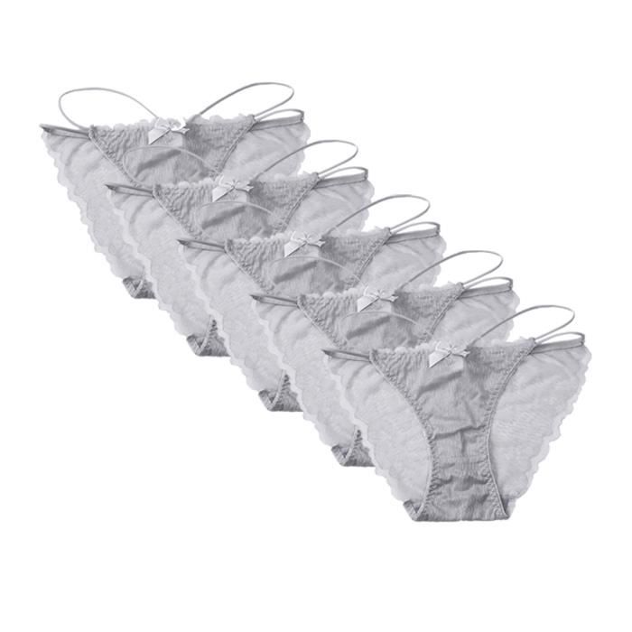 String Tanga pour Femme Caleçon en coton à mailles creuses sexy en ...