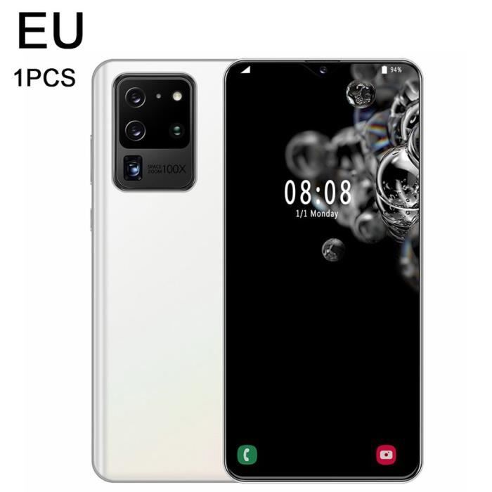 Smartphones S20U Écran goutte d'eau de 6,7 pouces 2 + téléphones à ...