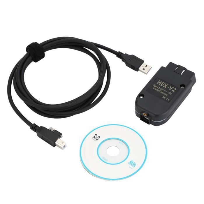 Interface Vcds Hex V2 Interface Vag Com 18.9 Pour Vw Audi Skoda Seat ...