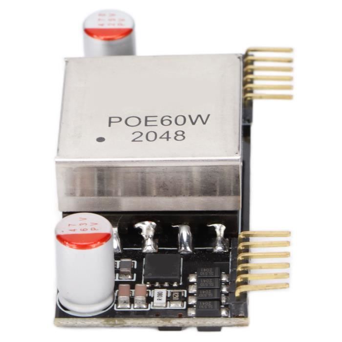 Qiilu Module Dalimentation Par Ethernet Module Poe Ieee802 3bt Dc 12v