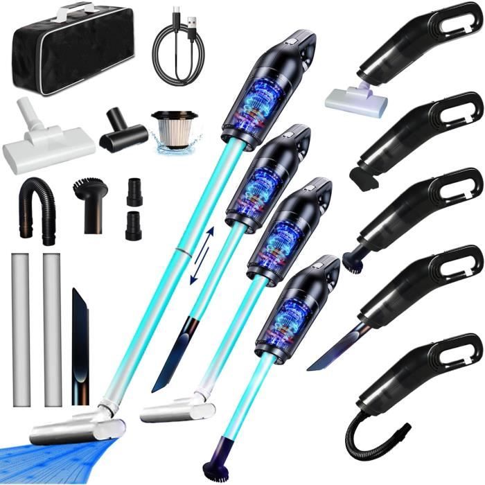 Aspirateur Sans Fil, Aspirateur Vertical 11 En 1, Mini Balai Portable ...