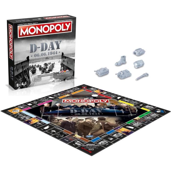 Monopoly D Day Quadrilingue Jeu De Société Jeu De Plateau 4 Langues ...