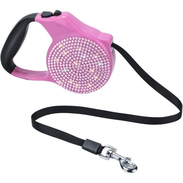 Bling Strass Laisse Rétractable Enrouleur Pour Chiens 5 Mètres, Avec ...